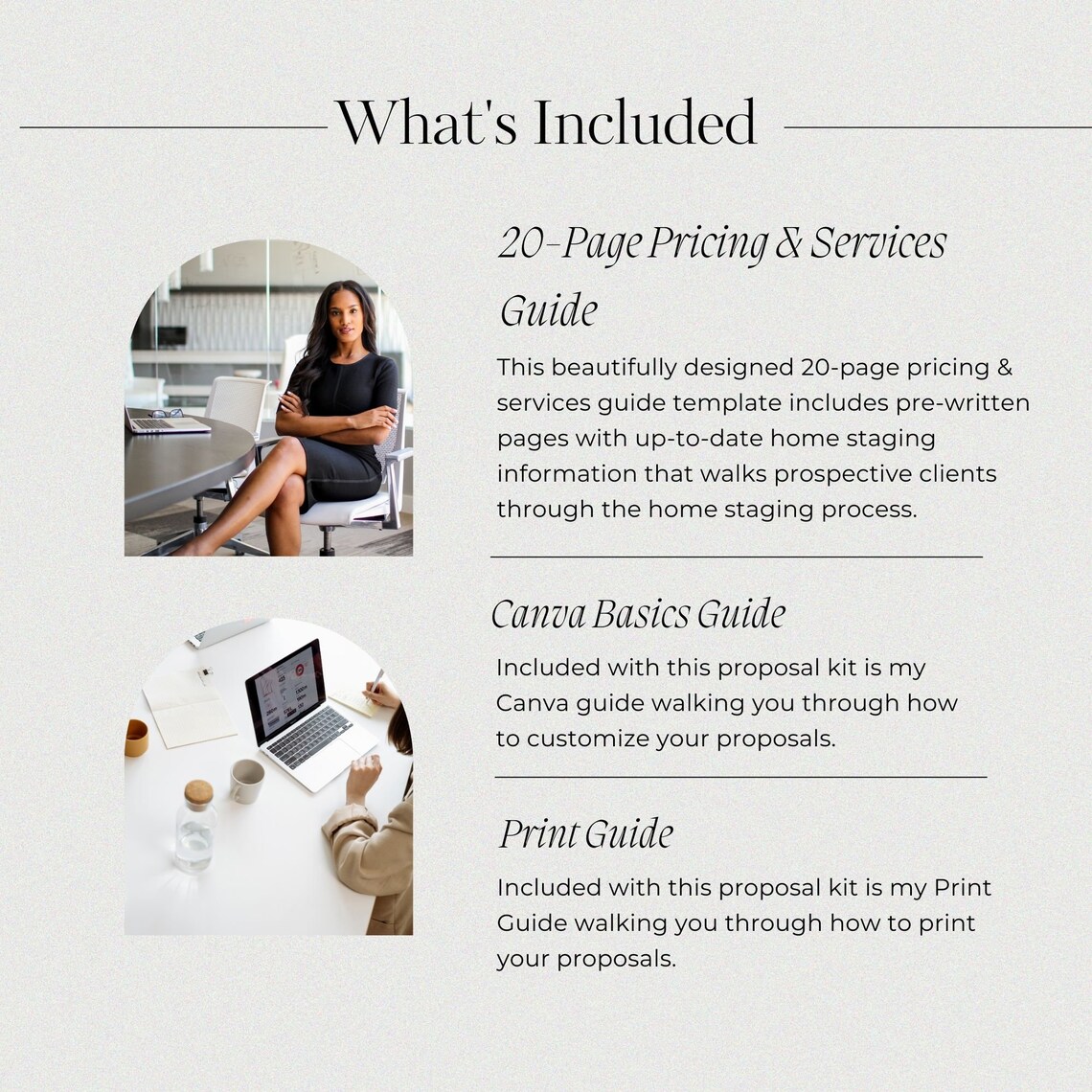 Home Staging Pricing & Services Guide Customizable Canva Template ...