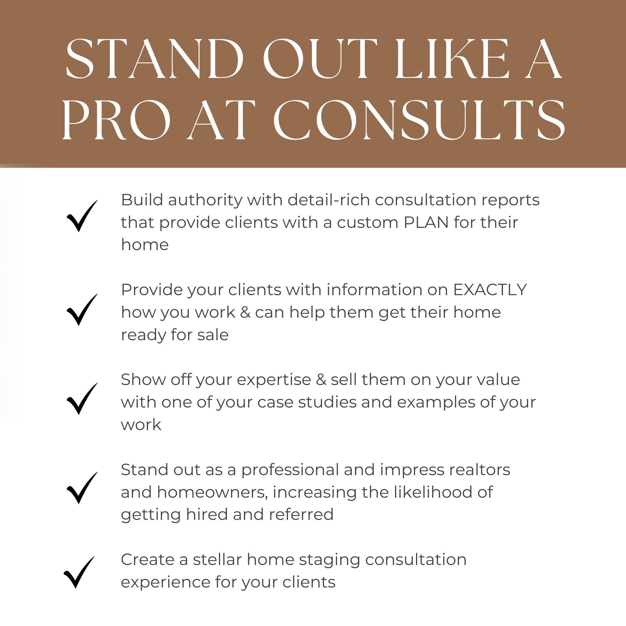 Home Staging Consultation Kit: Customizable Report, Folder, Services ...