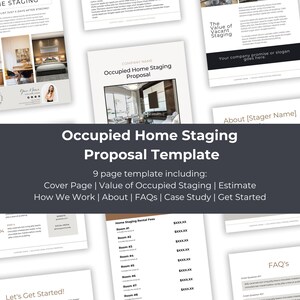 Home Staging Proposal Bundle: Occupied & Vacant Homes (canva Templates ...