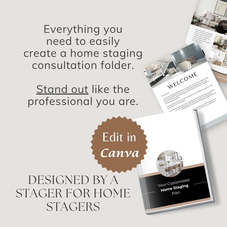Home Staging Consultation Kit: Customizable Report, Folder, Services ...