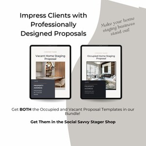 Home Staging Proposal Bundle: Occupied & Vacant Homes (canva Templates ...
