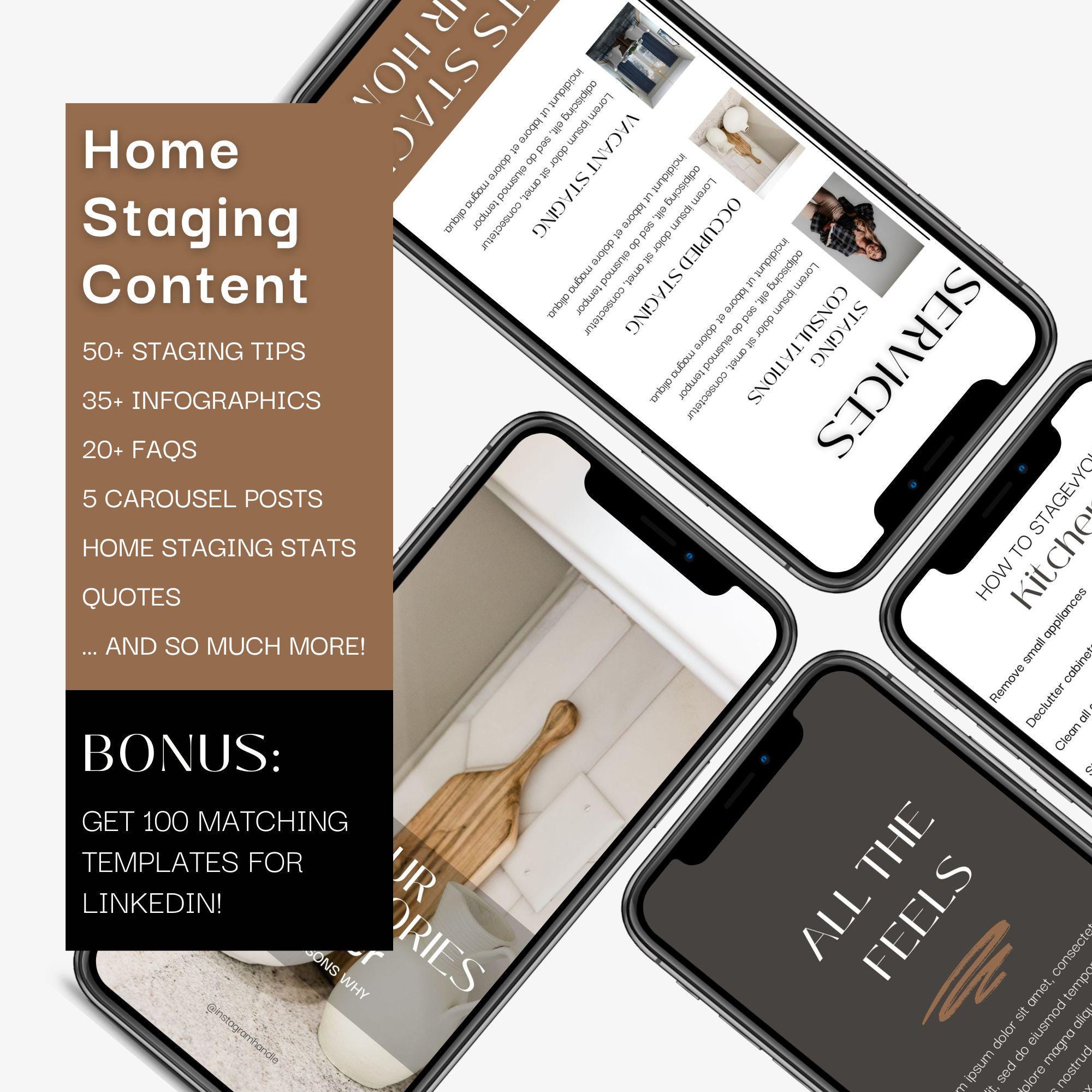 Social Media Templates | Home Staging Templates | Contemporary ...