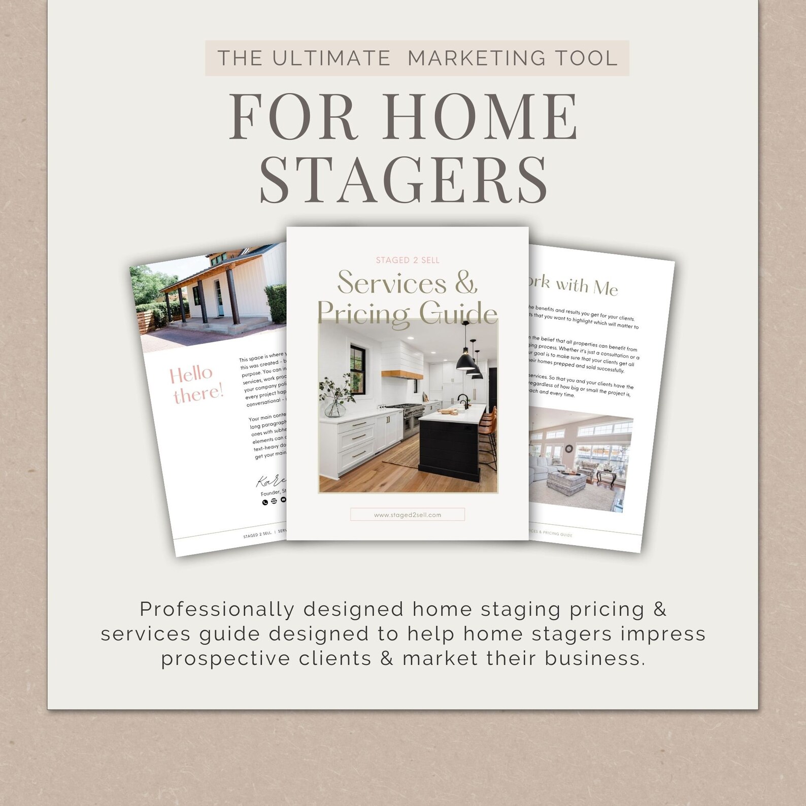 Home Staging Pricing & Services Guide Customizable Canva Template ...