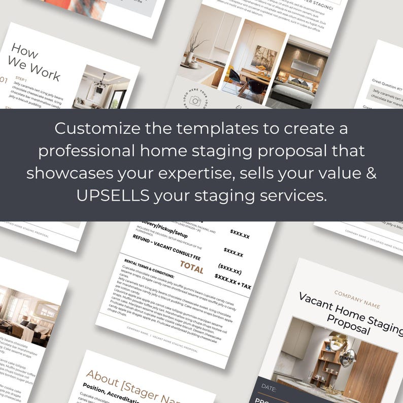 Home Staging Proposal Bundle: Occupied & Vacant Homes (canva Templates ...