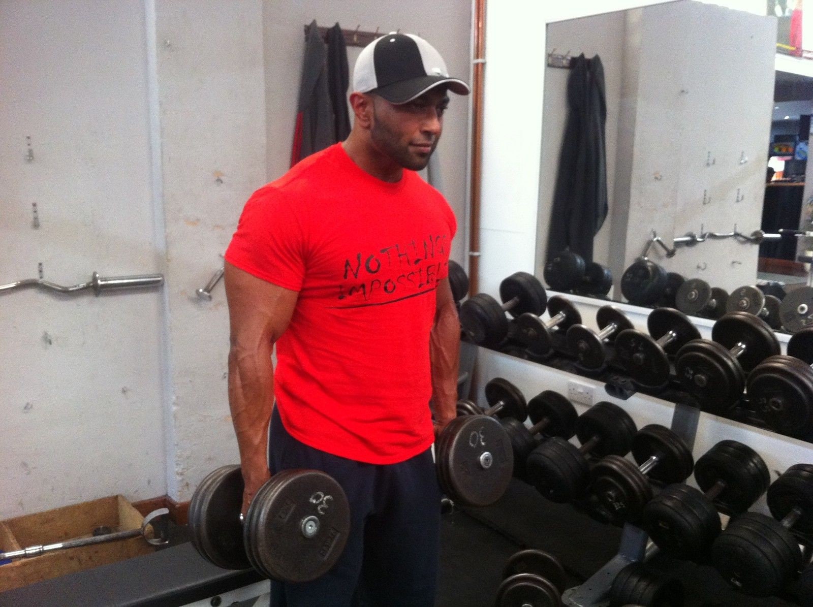 GYM WEAR- Nothings IMPOSSIBLE™ Gym T Shirt Bodybuilding Powerlifting ...