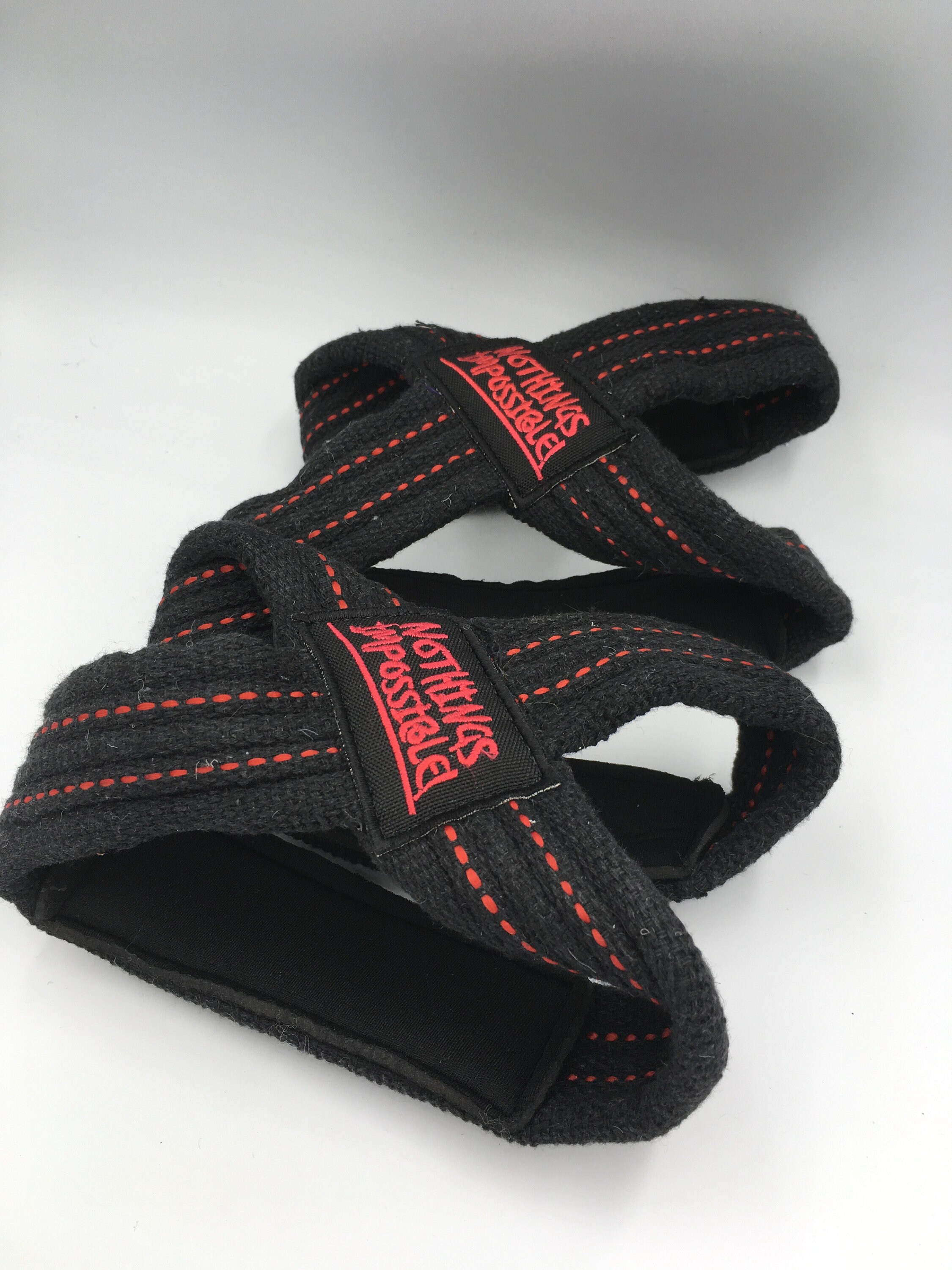 Figure 8 Eight Axle Straps Padded HEAVY DUTY Weightlifting Straps ...