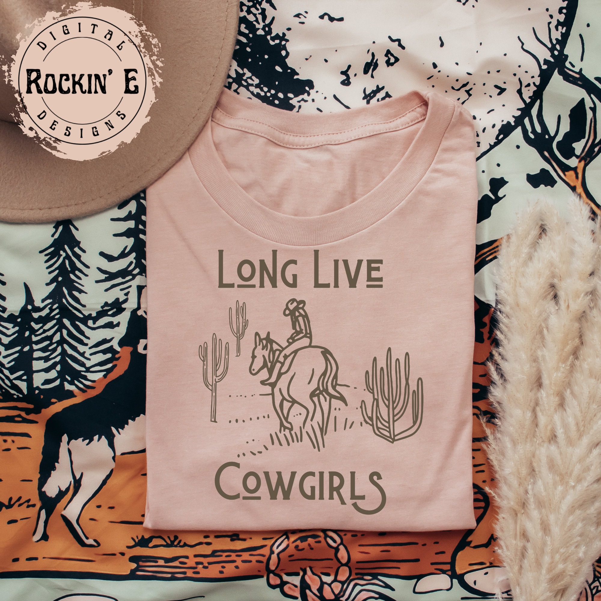 Long Live Cowgirls Digital Download PNG Western Design - Etsy