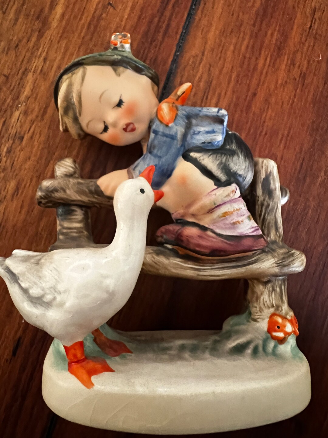 Vintage Goebel Hummel Figurine, "barnyard Hero", Boy With Goose - Etsy