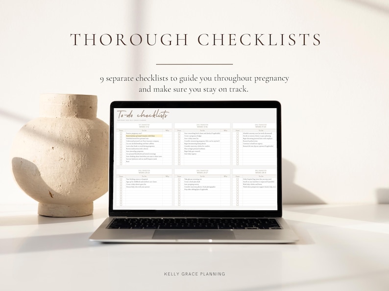 Digital Pregnancy Planner Google Sheets Birth Plan Template New Mom ...