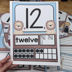 Noah's Ark Classroom Decor Bundle: Christian Alphabet, Numbers, Shapes ...