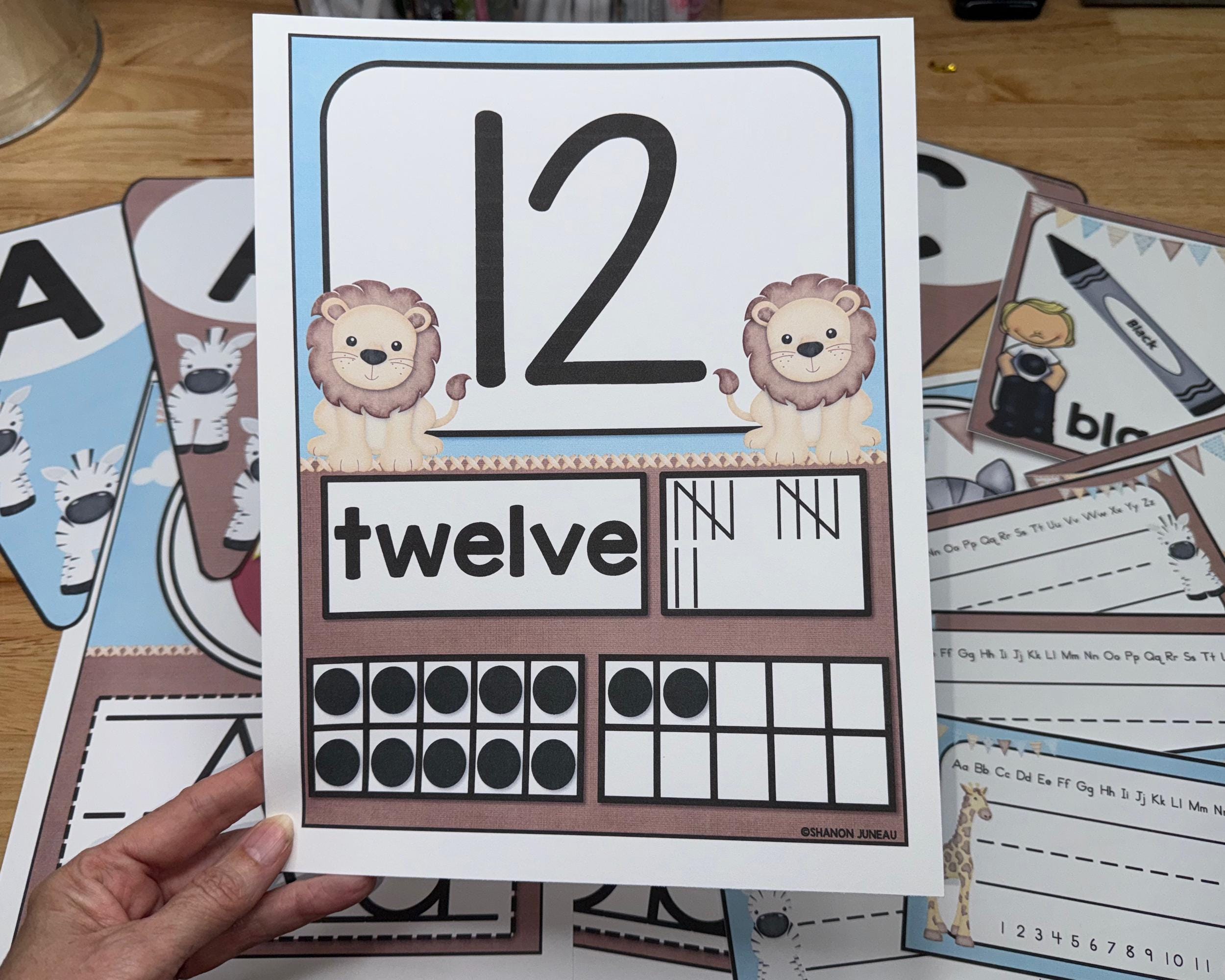 Noah's Ark Classroom Decor Bundle: Christian Alphabet, Numbers, Shapes ...