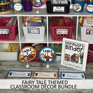 Fairy Tale Classroom Decor Bundle: Alphabet, Numbers, Banners (digital ...