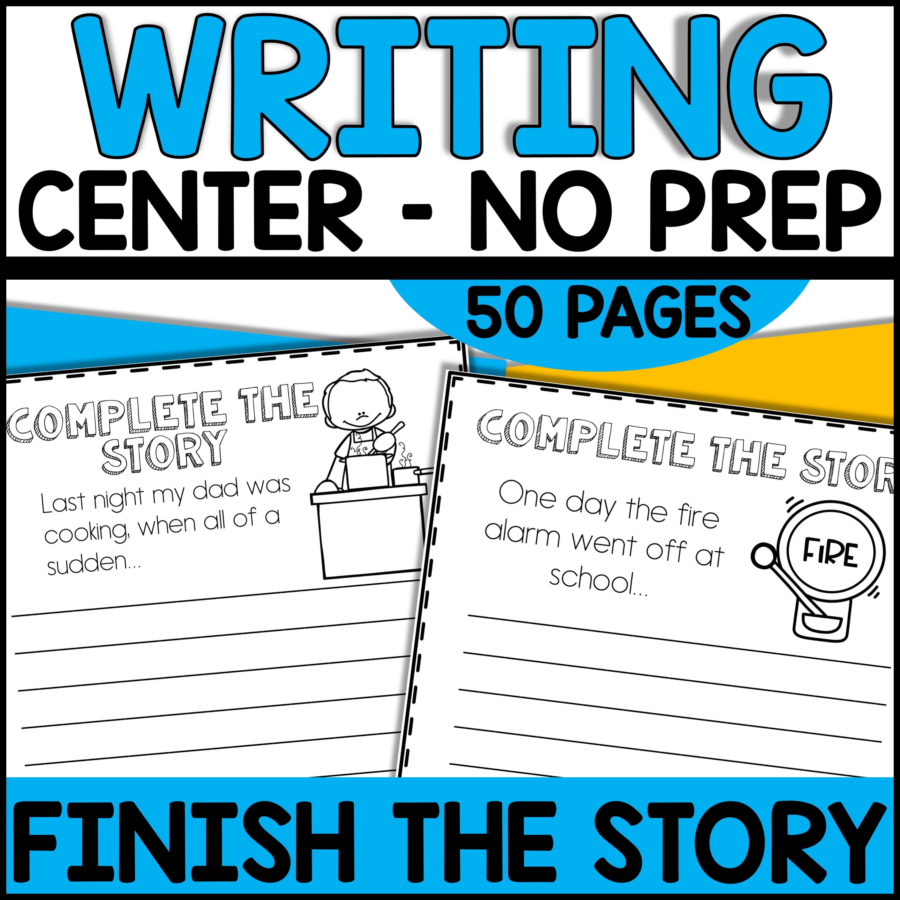 Finish the Story Writing Prompts: Elementary Creative Writing (digital ...