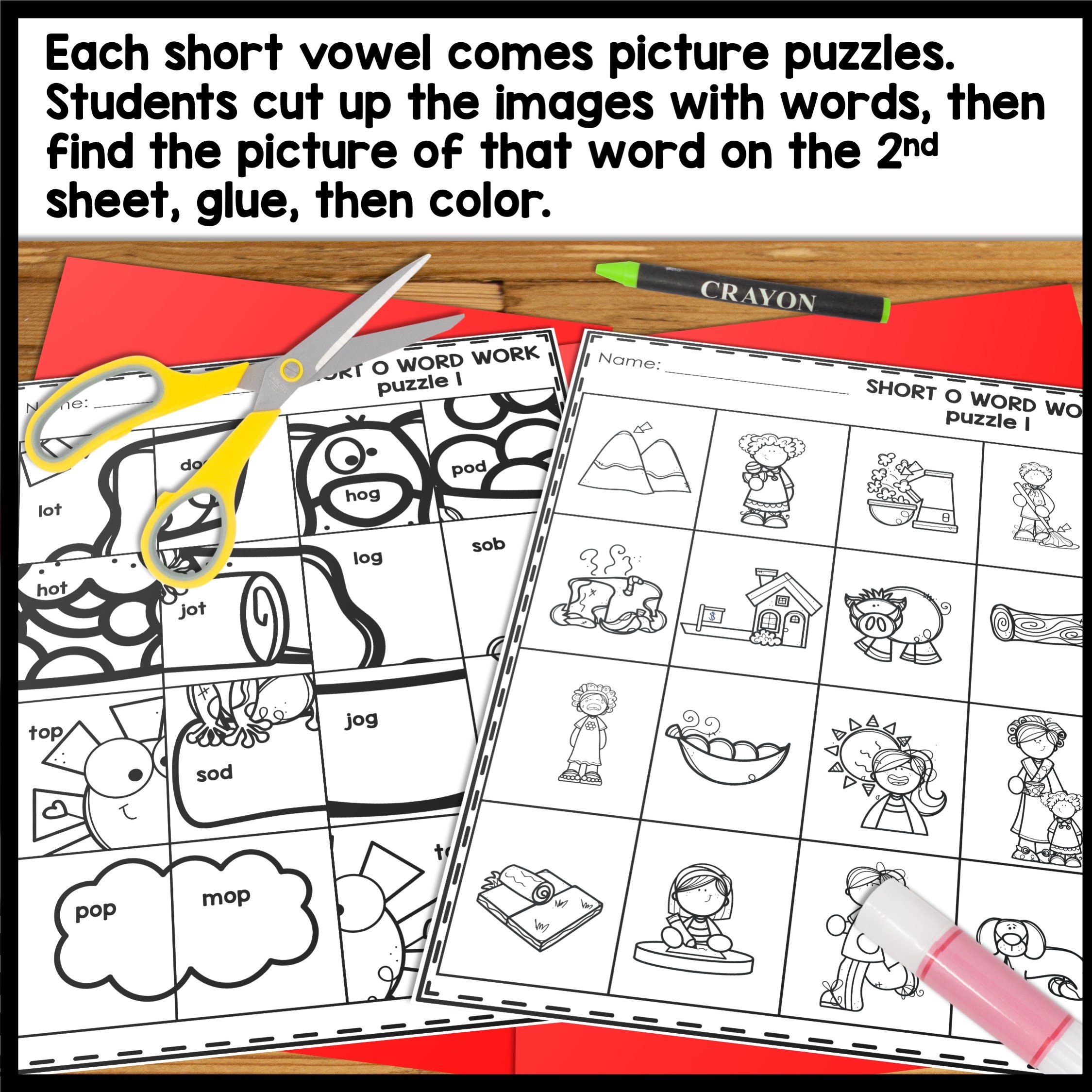 CVC Words Review Bundle, Phonics Worksheets, Homeschool Activities ...