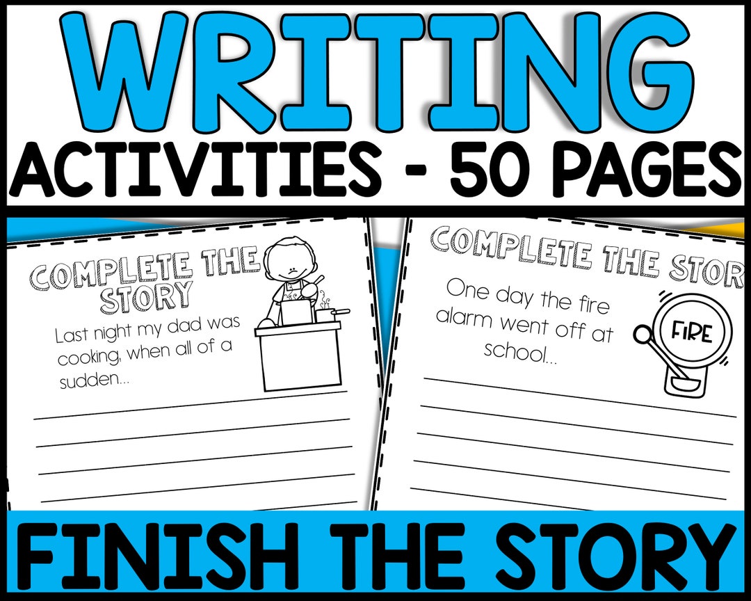 Finish the Story Writing Prompts, Story Starters for Elementary ...