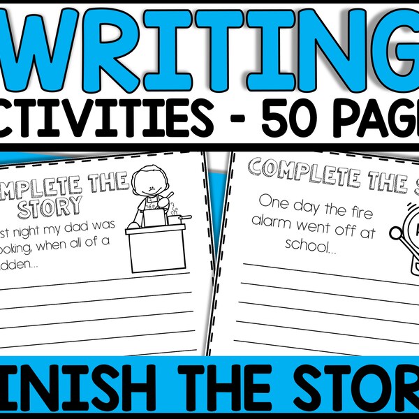 Creative Writing Prompts for Elementary - Etsy