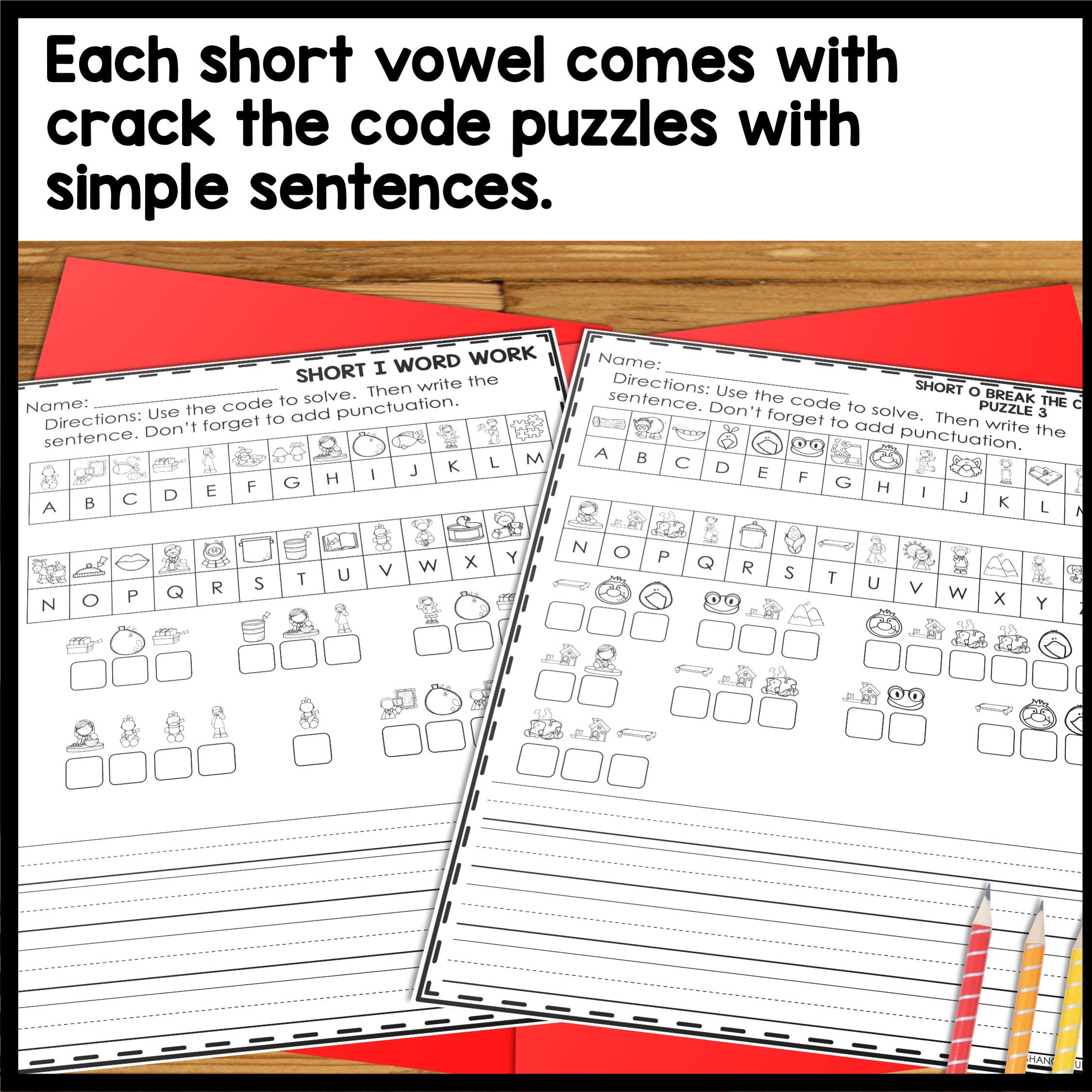 CVC Words Review Bundle, Phonics Worksheets, Homeschool Activities ...