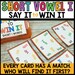 Short Vowel I Word Game, Say It to Win It Games, Matching CVC Words ...
