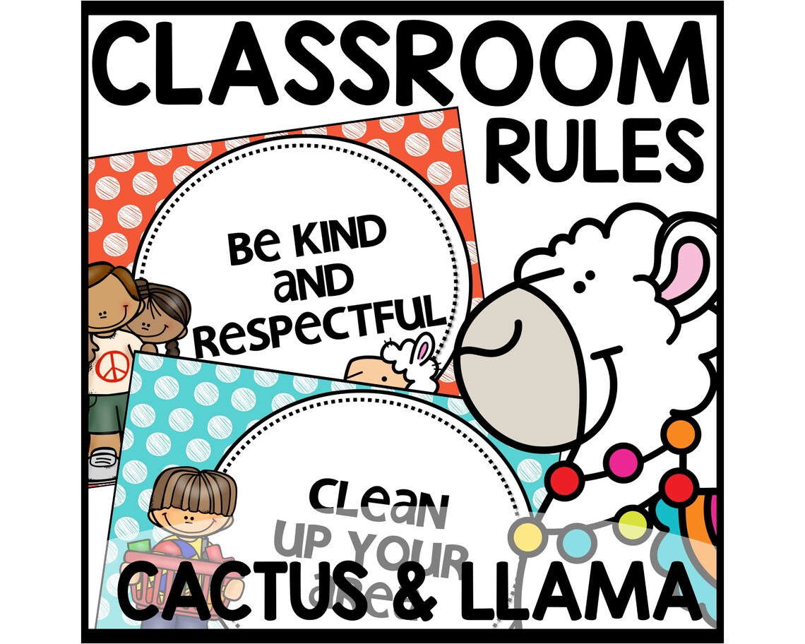 Cactus and Llama THEMED Classroom Decor, Elementary Themed Alphabet ...