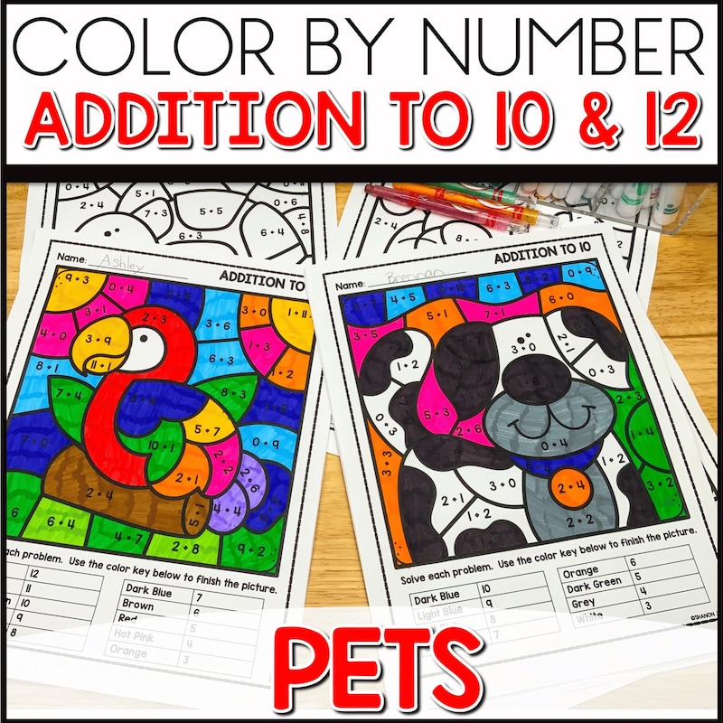 Addition Worksheets - Etsy