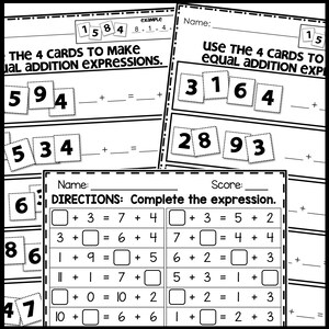 1st Grade Math Worksheets, Printable Activity Book, Homeschool ...