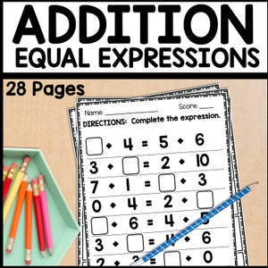 1st Grade Math Worksheets, Printable Activity Book, Homeschool ...