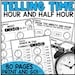 Halloween Telling Time Color by Number Worksheets, Color by Code ...
