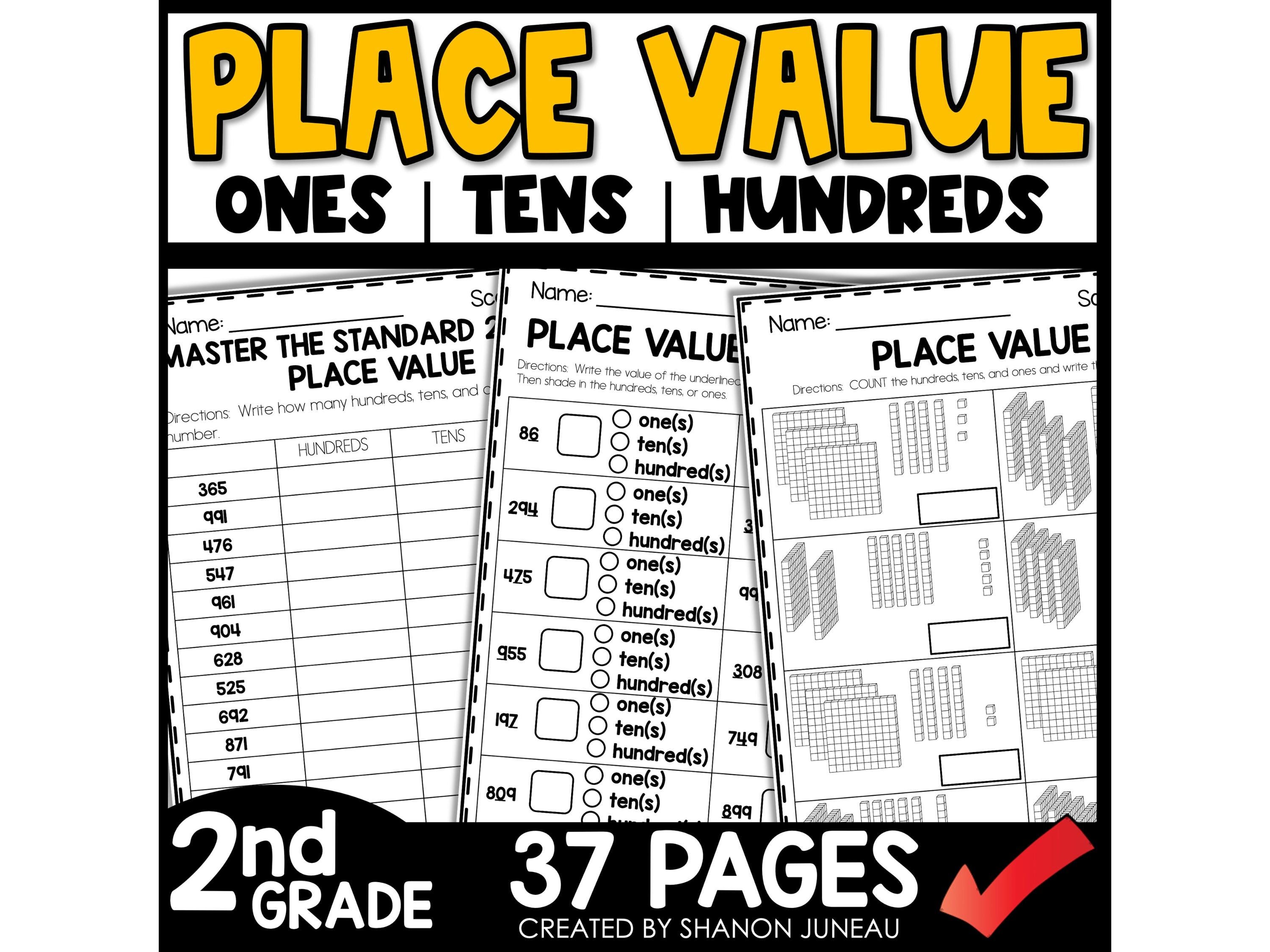 Place Value Worksheets Printable