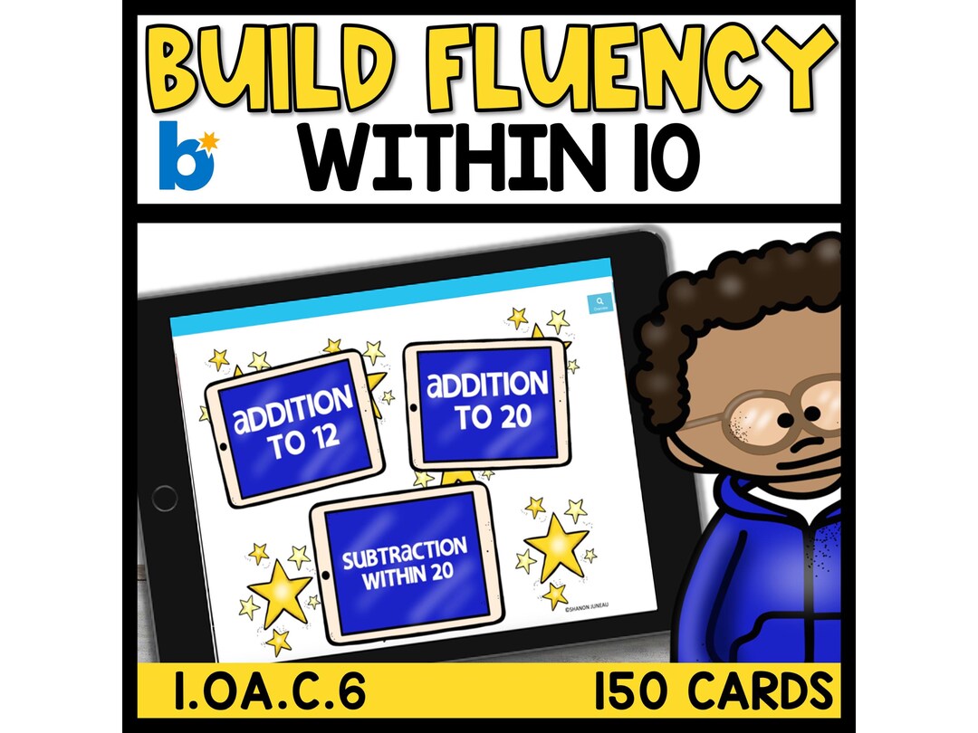 Addition and Subtraction Math Game, Boom Deck, Online Game - Etsy