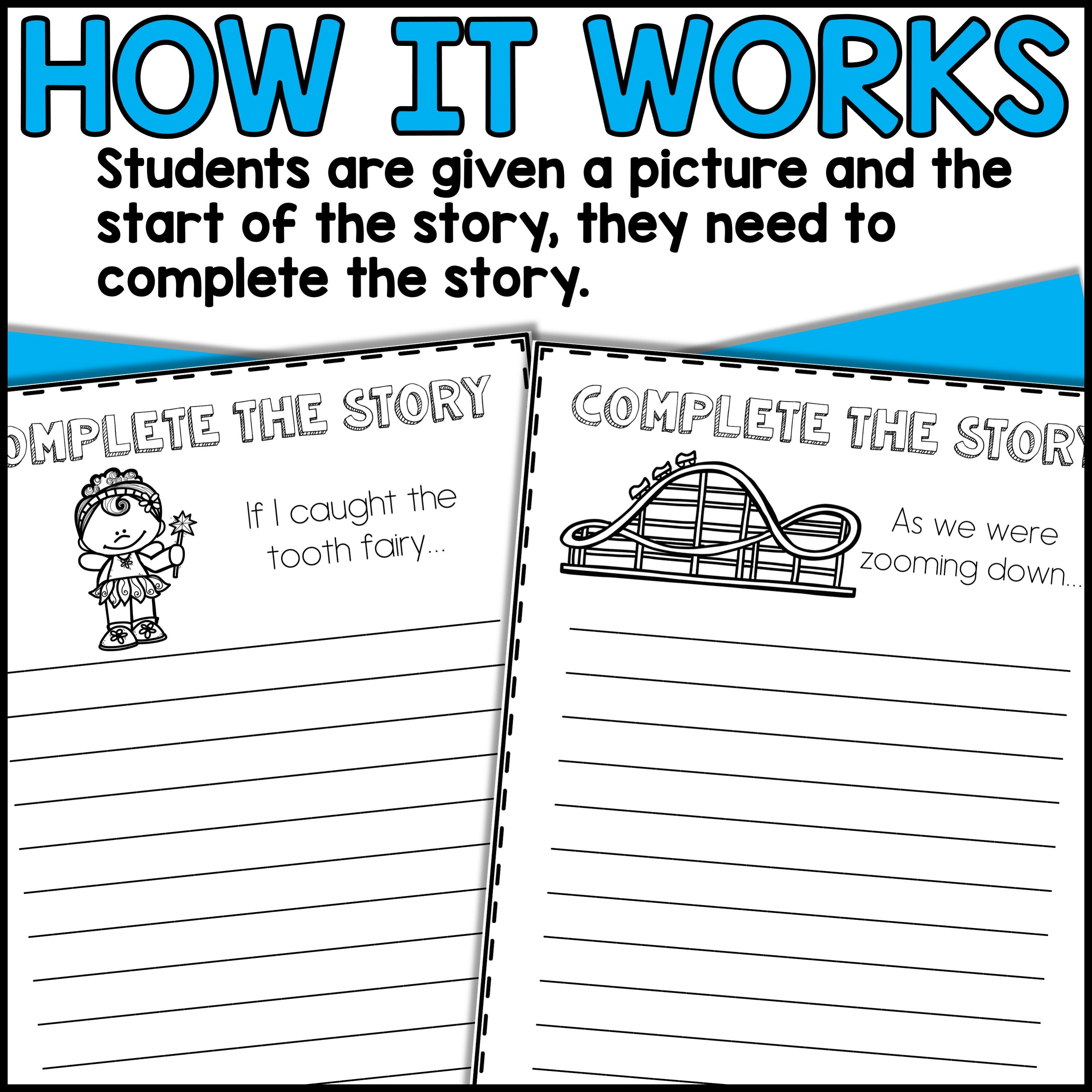 Finish the Story Writing Prompts: Elementary Creative Writing (digital ...