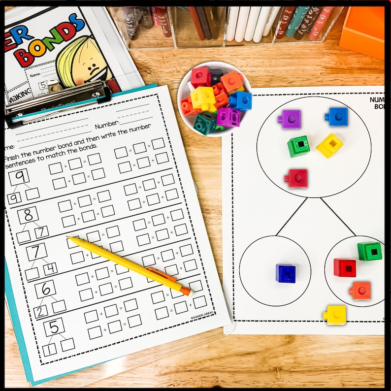 Number Bonds Worksheets Printable, Math Worksheets, Printable Activity ...