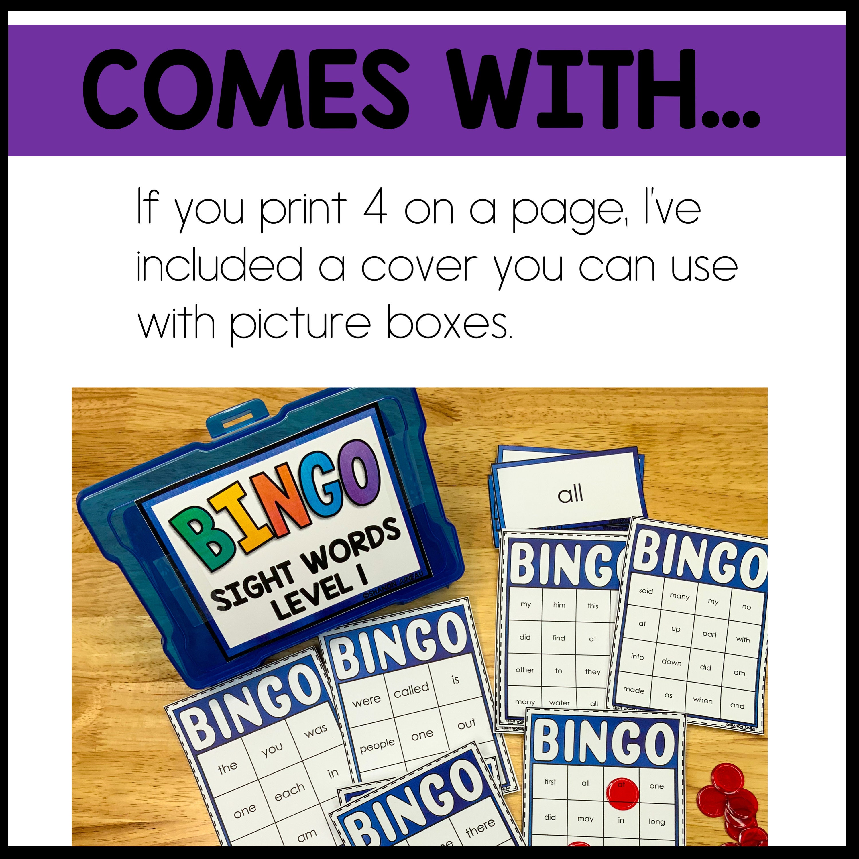 Sight Word Bingo Game Cards, 1st Grade Sight Words - Etsy