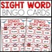 1st Grade Sight Words Bingo Game (digital Download) - Etsy