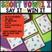 Short Vowel I Word Game, Say It to Win It Games, Matching CVC Words ...