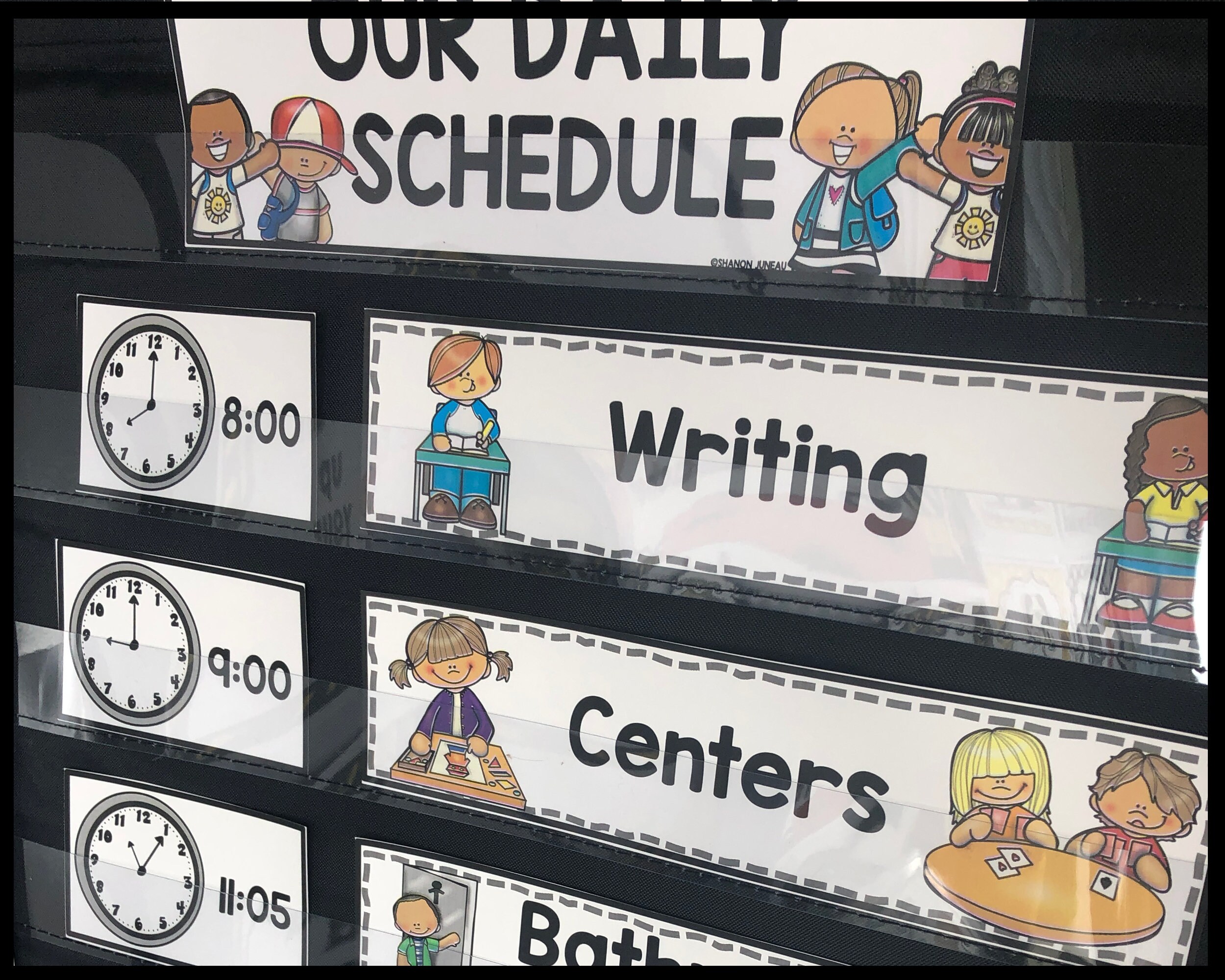 Editable Classroom Daily Schedule Cards: Visual Learning (digital File ...