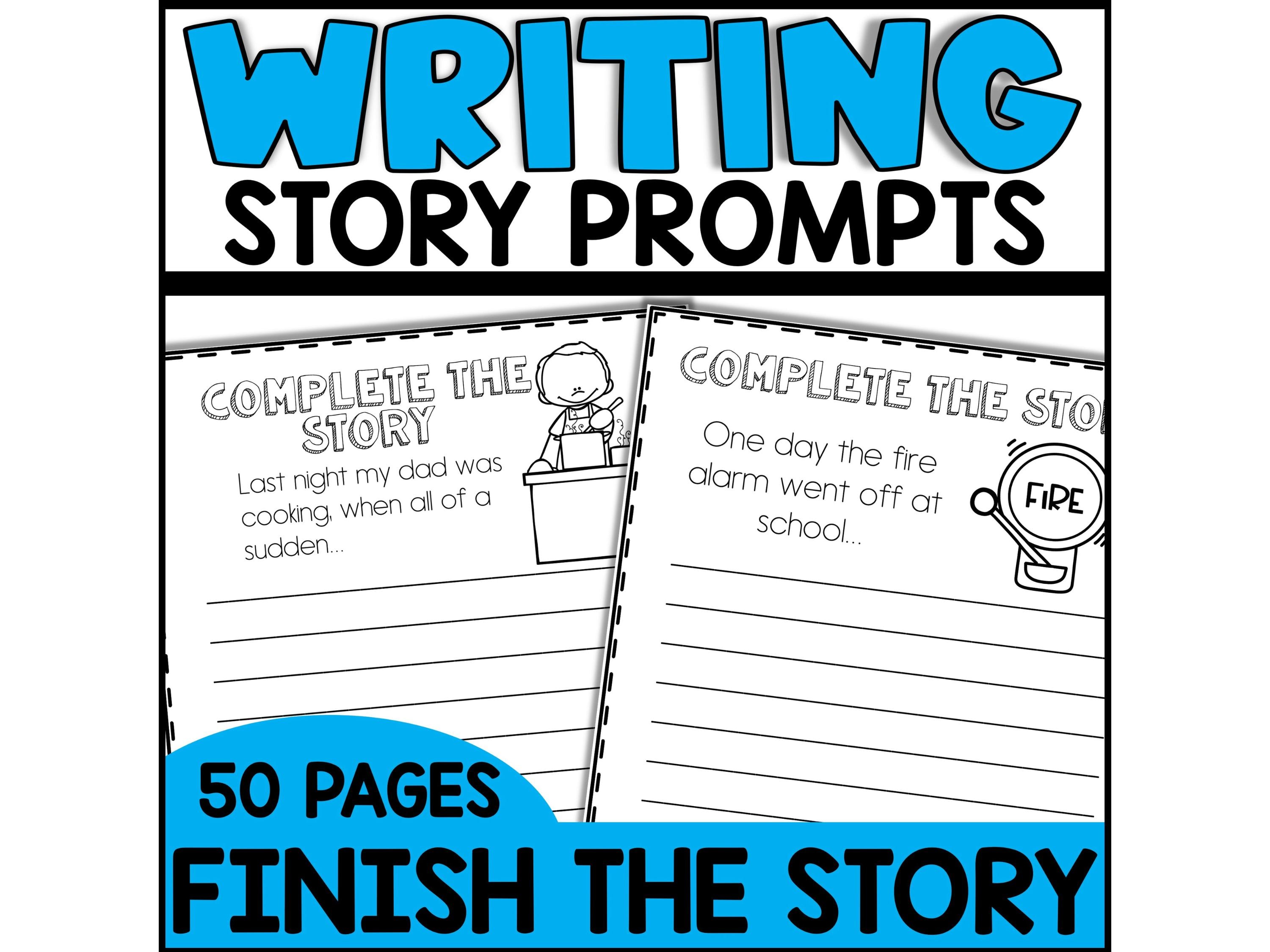 Finish the Story Writing Prompts: Elementary Creative Writing (digital ...