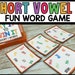 Short Vowel I Word Game, Say It to Win It Games, Matching CVC Words ...