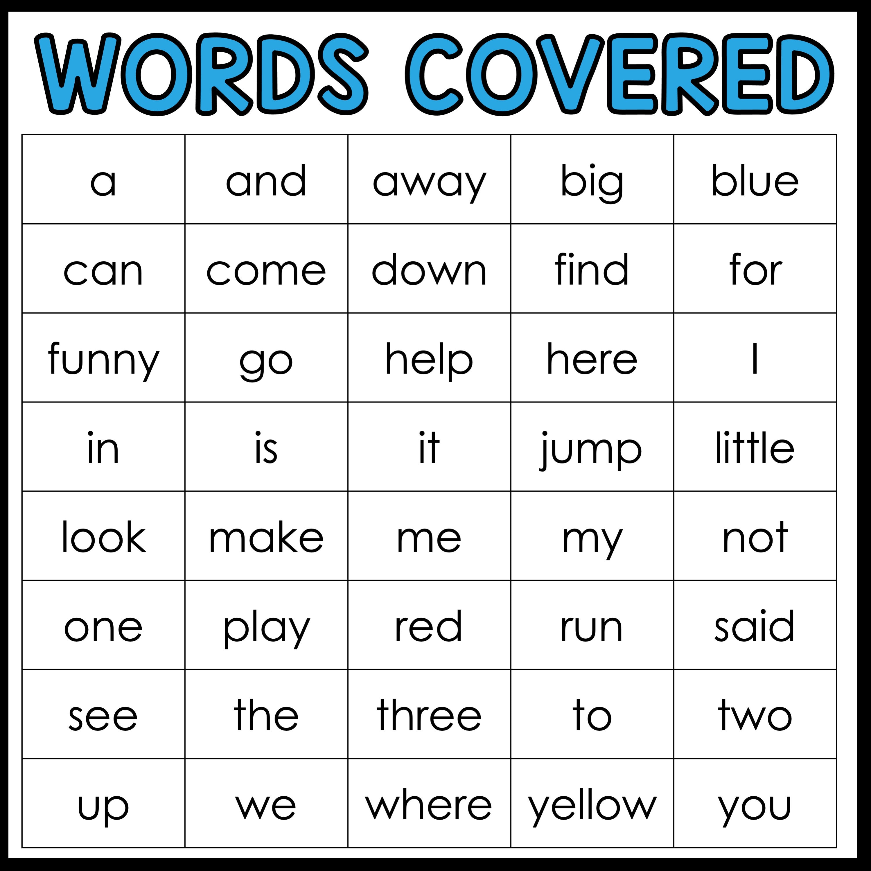Sight Words Bingo Game: Pre-k and Kindergarten (digital File) - Etsy