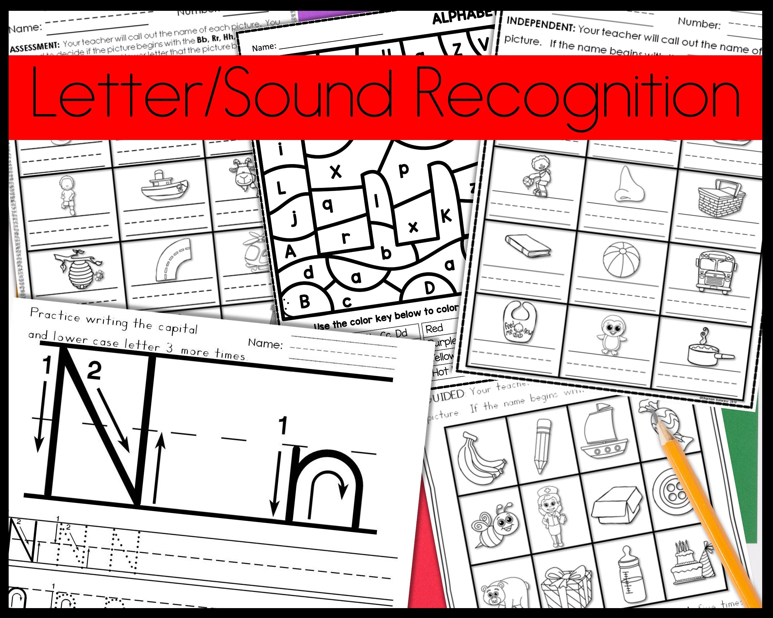 Beginning Sound Worksheets, Phonics Printable, Homeschool Activities ...
