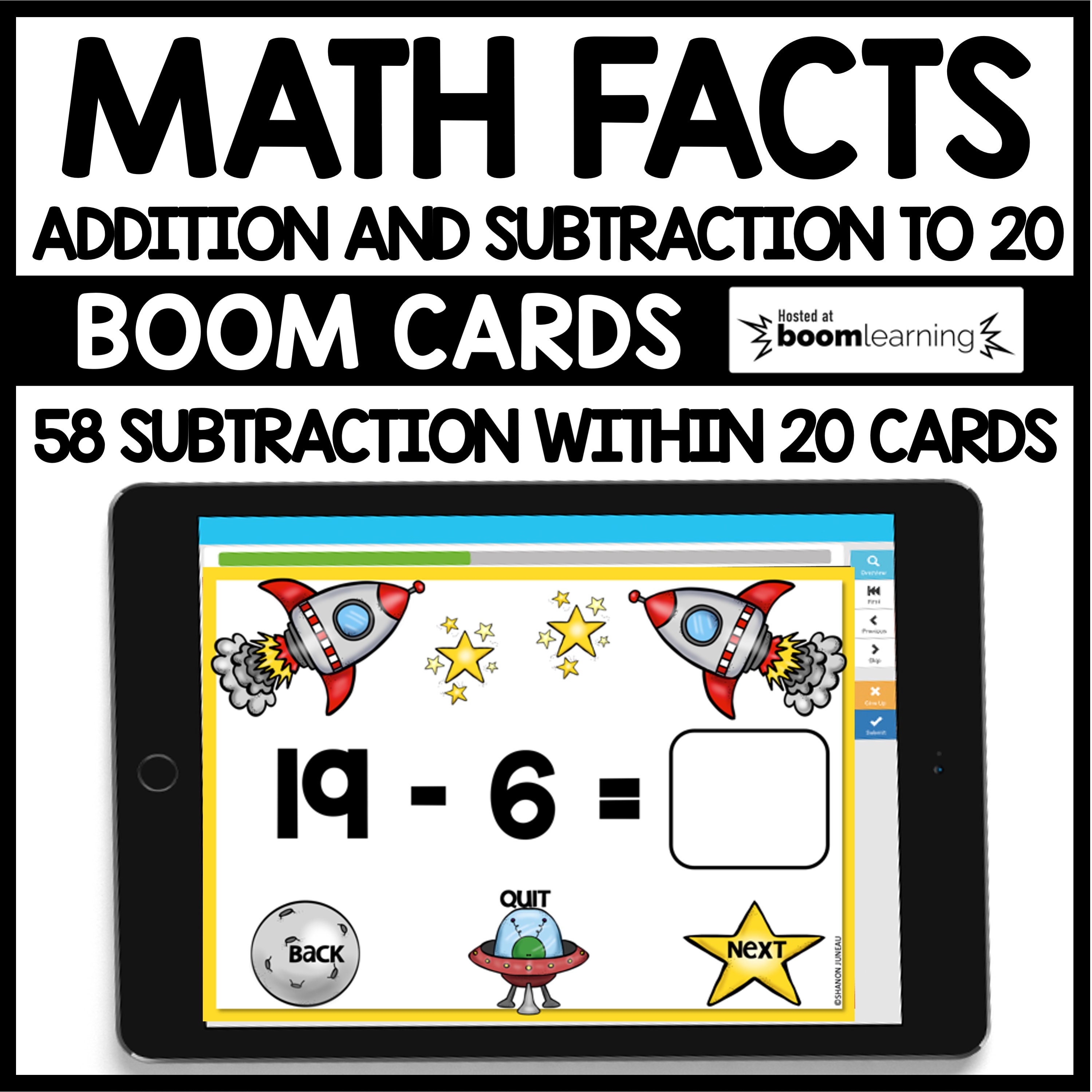 Addition and Subtraction Math Game, Boom Deck, Online Game - Etsy