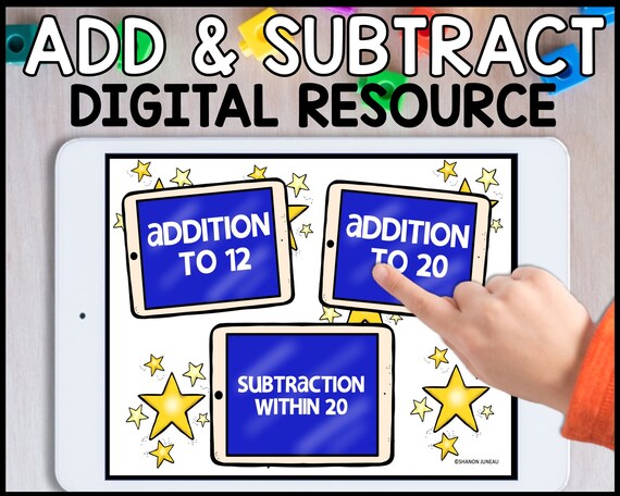 Addition and Subtraction Math Game Boom Deck Online Game - Etsy