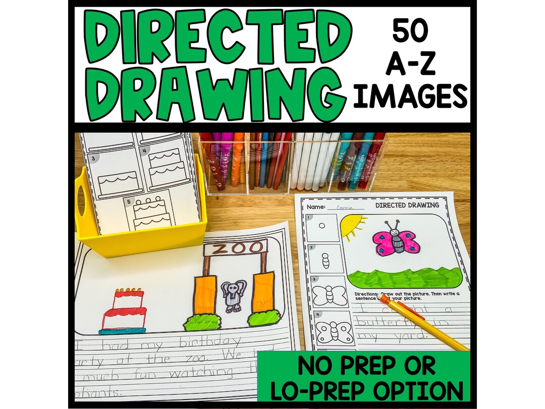 A-Z Directed Drawings for Kids, Art Activities for Elementary Students ...