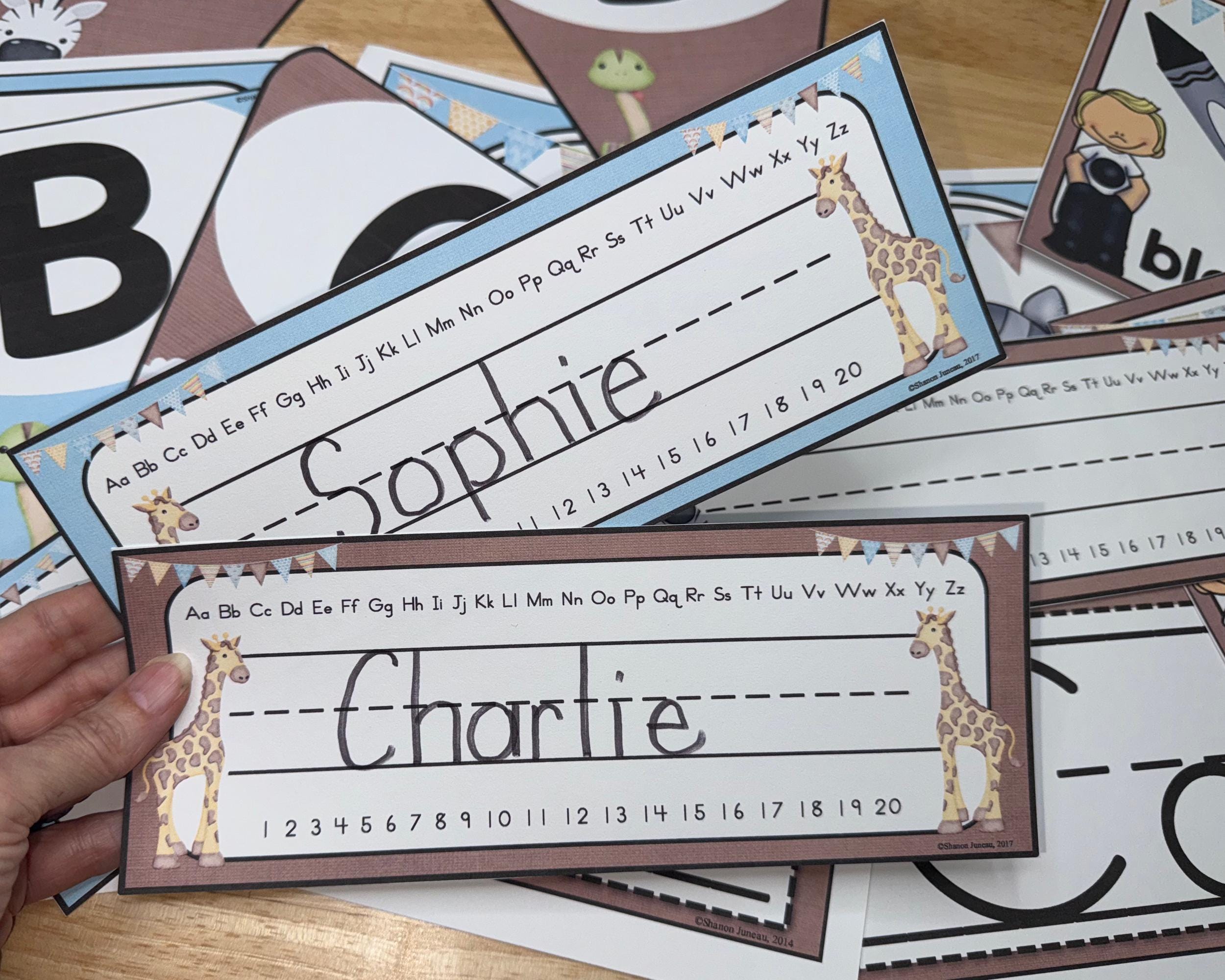 Noah's Ark Classroom Decor Bundle: Christian Alphabet, Numbers, Shapes ...