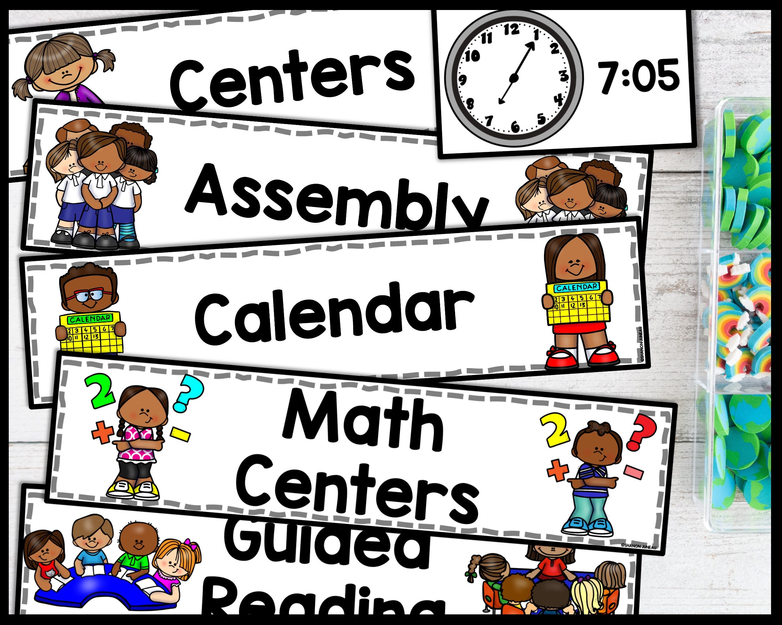 EDITABLE Classroom Daily Schedule Cards Back to School Decor - Etsy