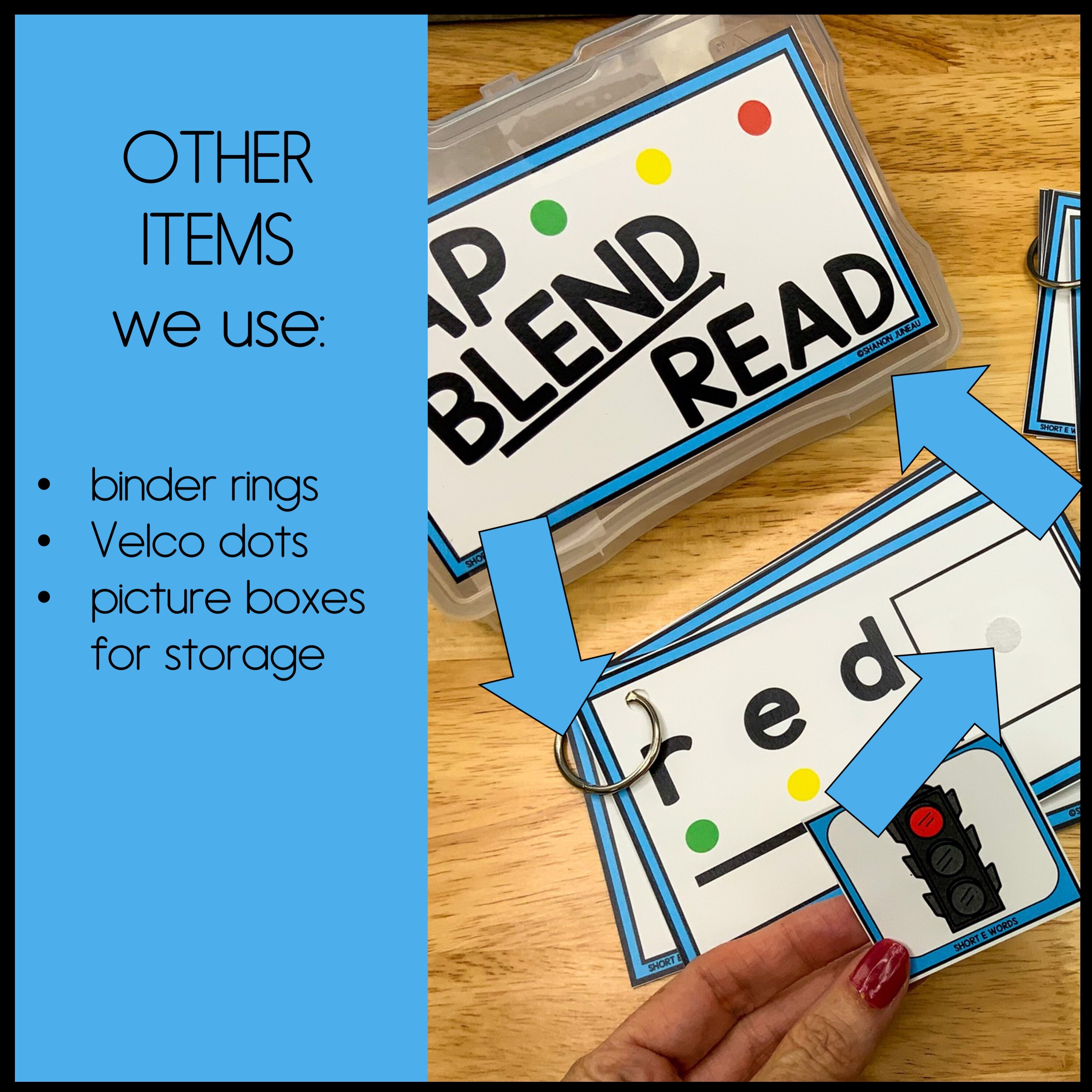 Tap, Blend, Read SHORT E Flash Cards, Phonics Activities, Short Vowel ...