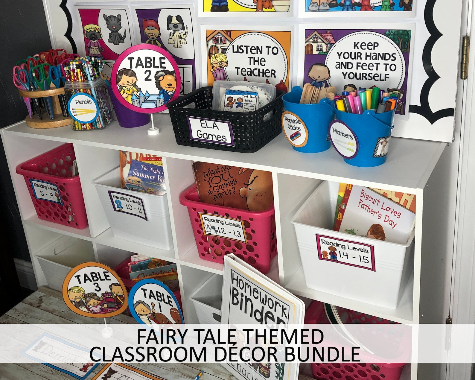 Fairy Tale Classroom Decor Bundle: Alphabet, Numbers, Banners (digital ...