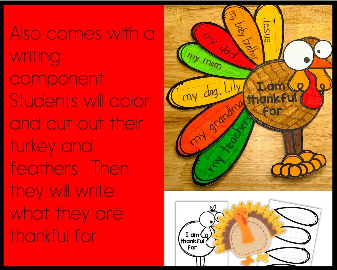 Thanksgiving Collaborative Poster for Elementary Students, Door Poster ...