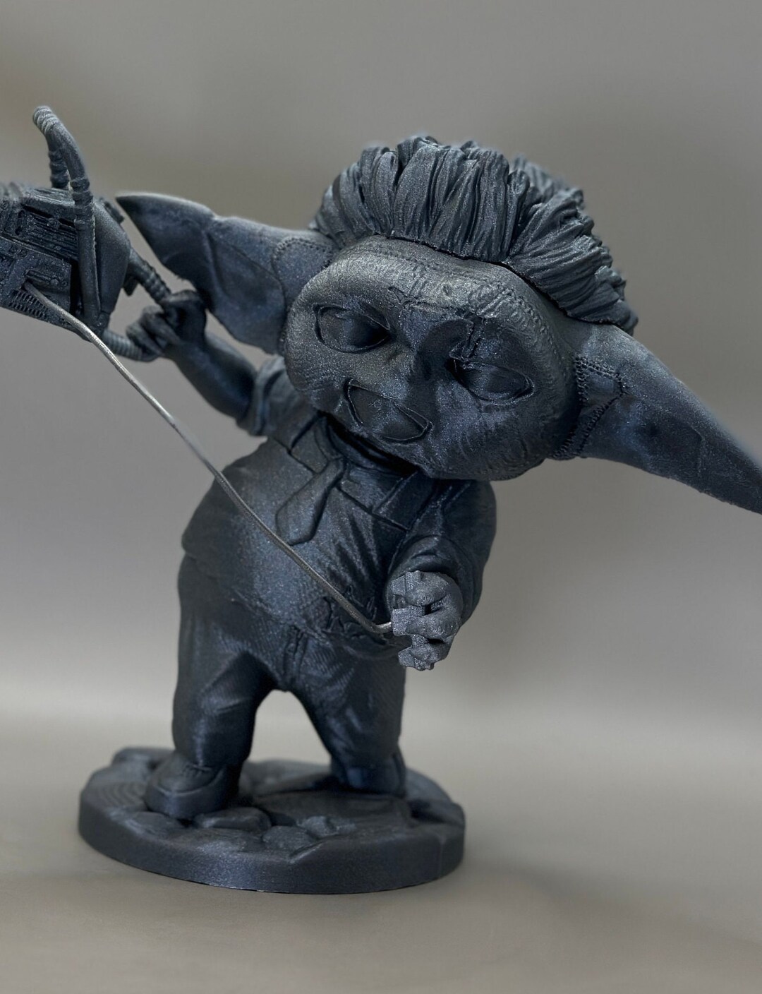 8in Grogu aka Baby Yoda Horror Leatherface Mashup: Premium 3D Printed ...