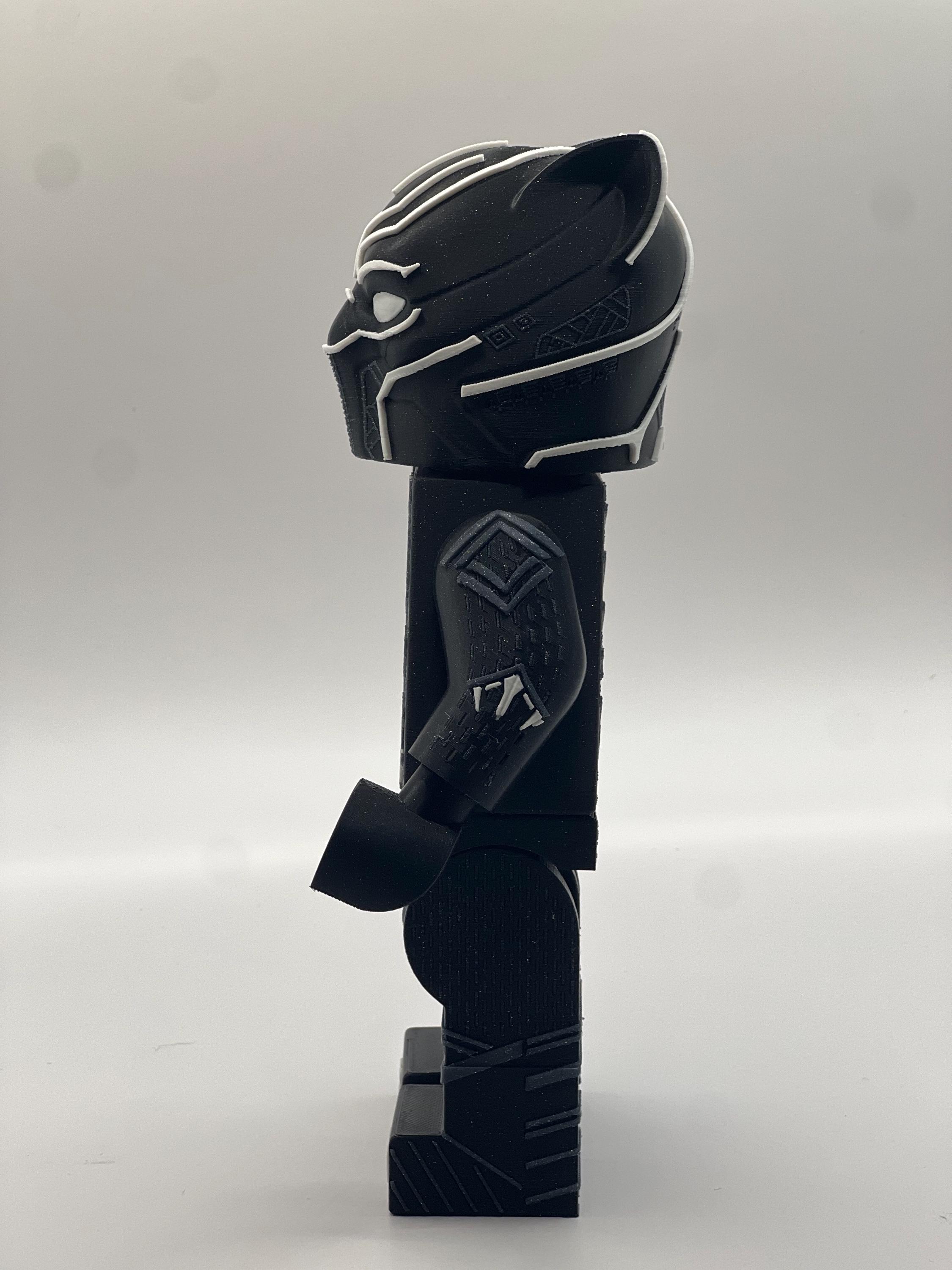 8in Clawed King Brick Hero – Panther-inspired 3D Printed Megafigure for ...
