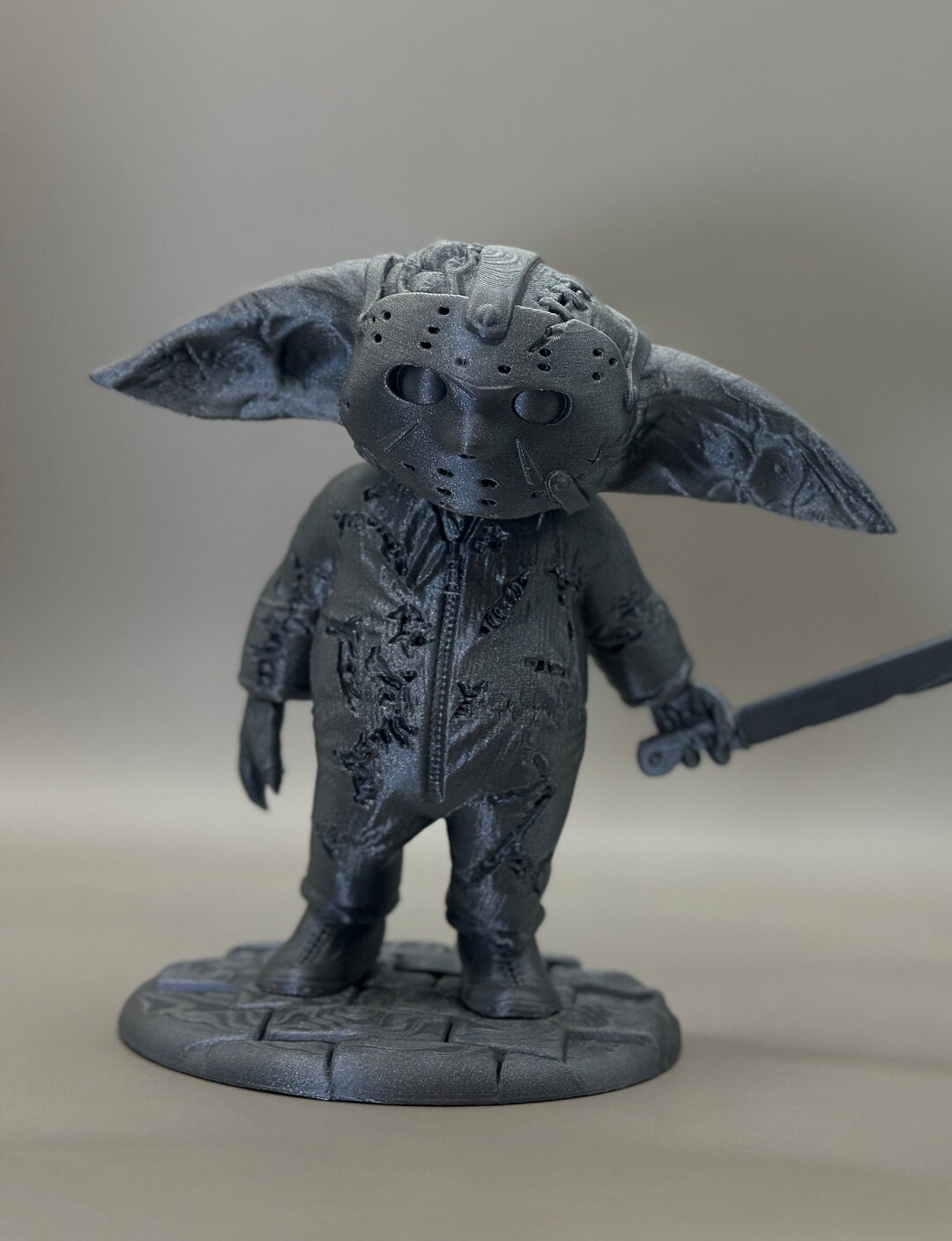 8in Grogu aka Baby Yoda Horror Jason Voorhees Mashup: Premium 3D ...